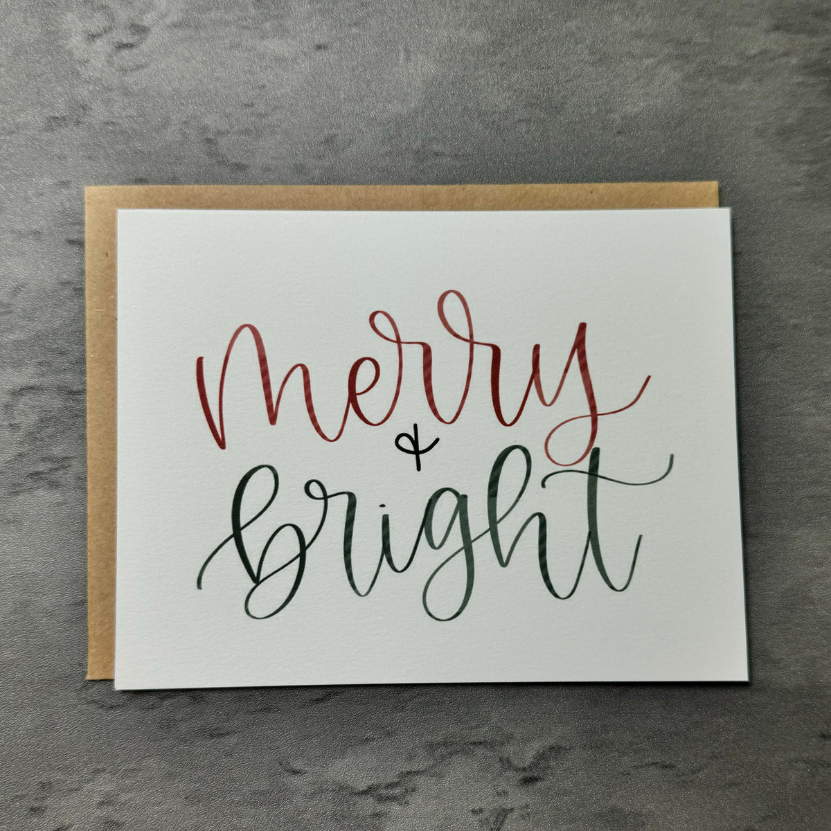 The Merry & Bright Card – Katelyn Marie Lettering